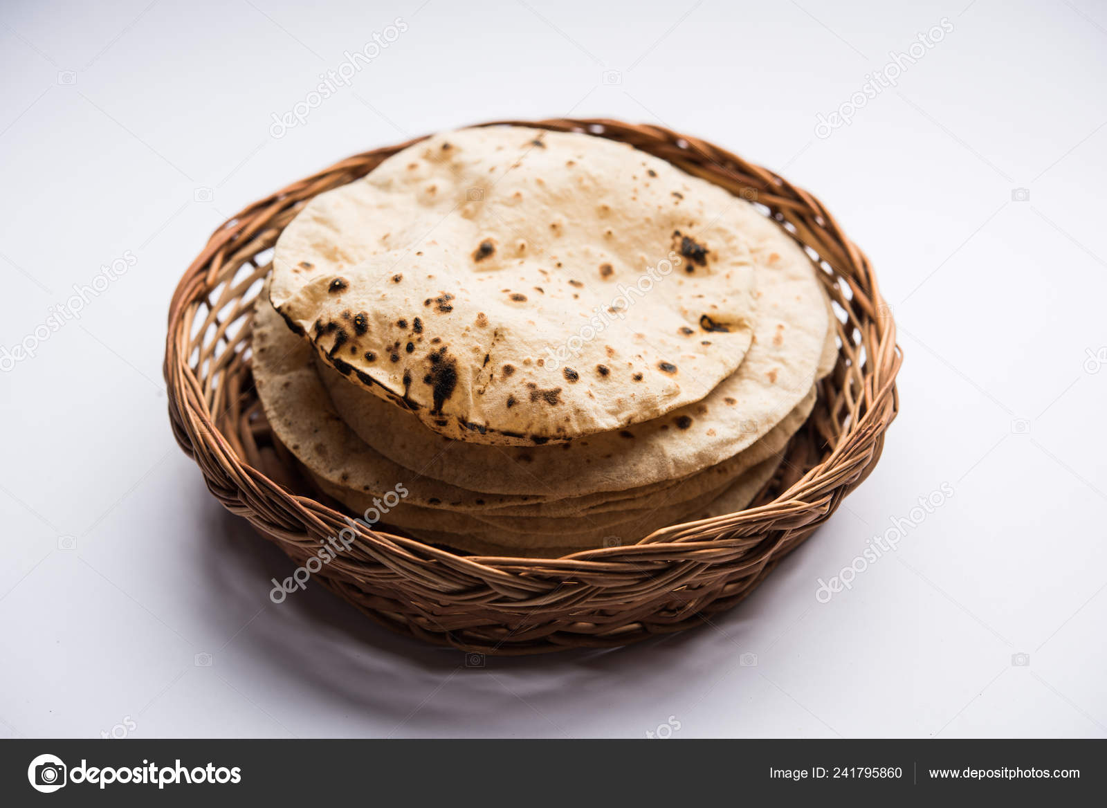 Chapati Tava Roti Also Known Indian Bread Fulka Phulka Main Stock Photo ...