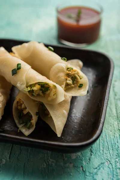 Paneer Chilli Cigar Crispy Rolls Stuffed Paneer Which Interesting ...