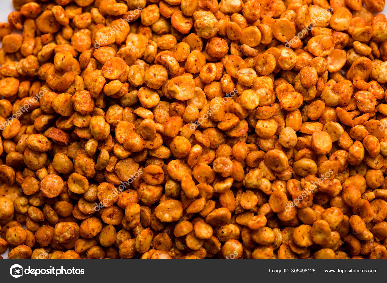 Fried Spicy Chana Dal Masala Popular Chakna Recipe Served Bowl — Stock ...