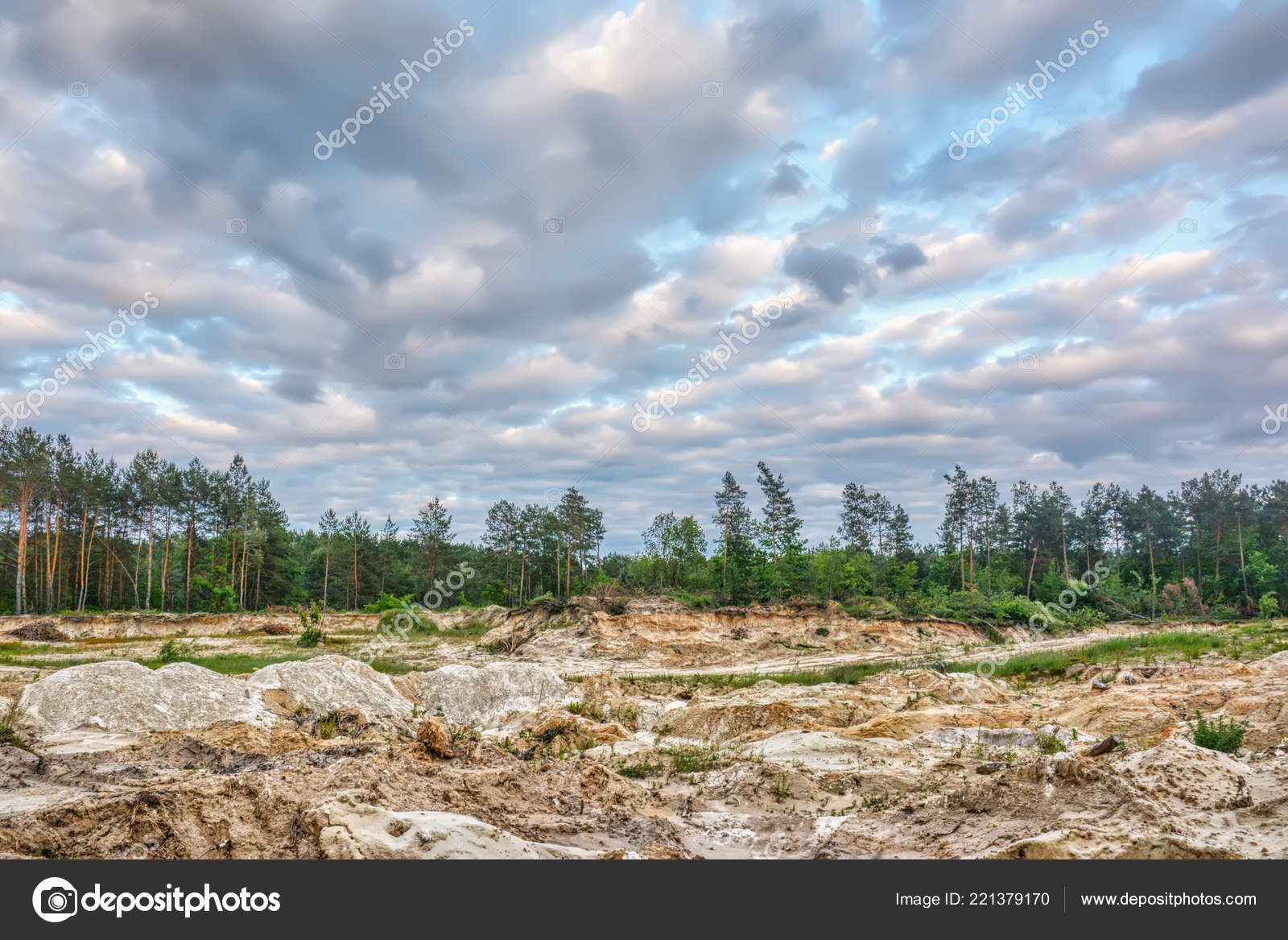 Sand Quarry Edge Forest Soil Erosion Stock Photo by ©BIKTOP 221379170