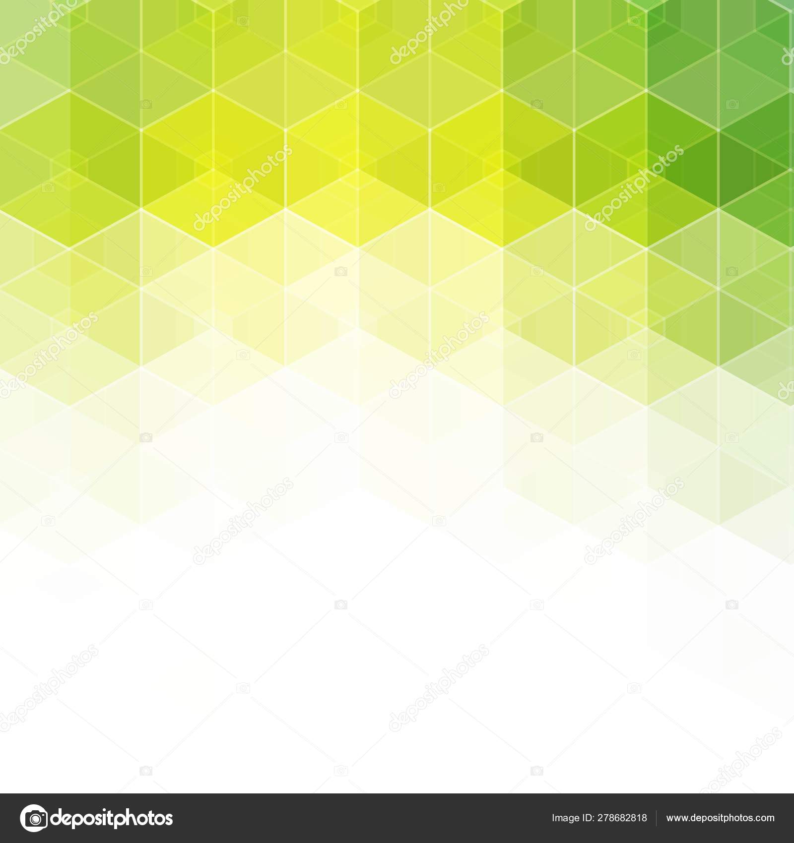 Yellow green background. layout for a scientific presentation. banner ...
