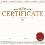 Vintage certificate with gold, luxury, ornamental frames Stock Vector ...