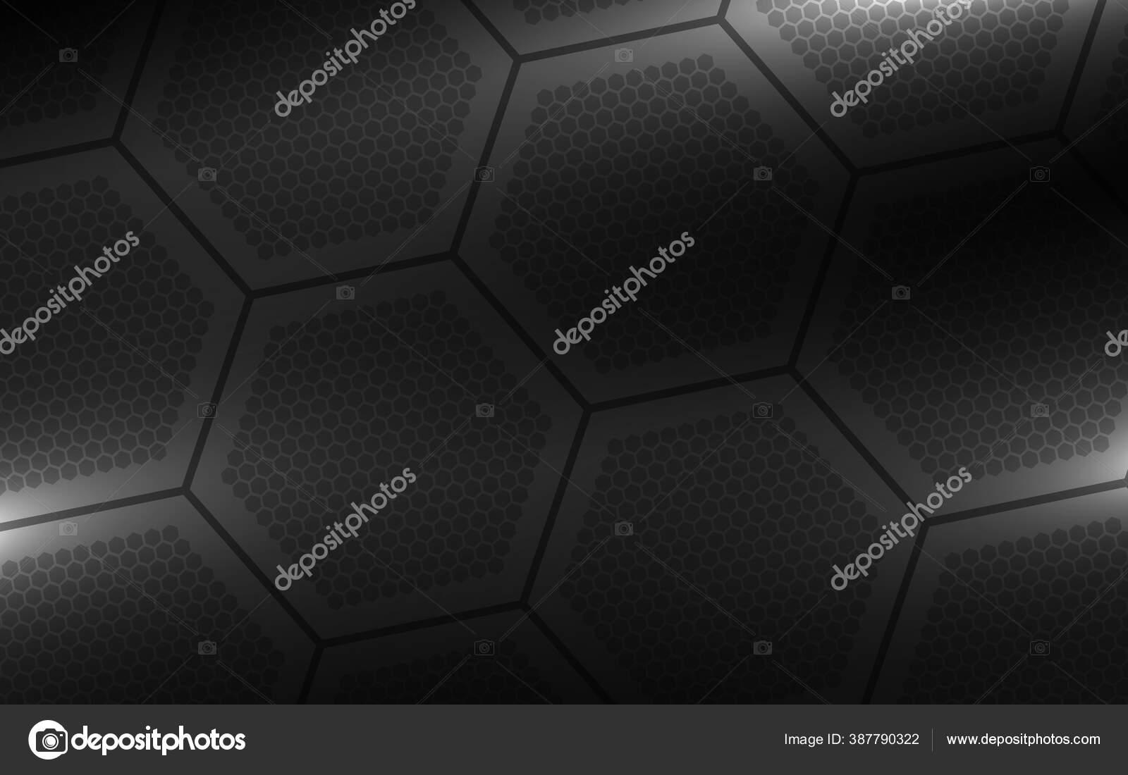 Black Hexagon Texture Background Vector Stock Vector Image by ...