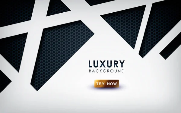 Black Overlap Background Vector Realistic Overlap Layer Hexagon Pattern Background Stock Vector ...