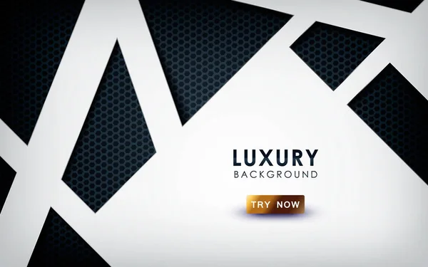 Black Overlap Background Vector Realistic Overlap Layer Hexagon Pattern Background Stock Vector ...