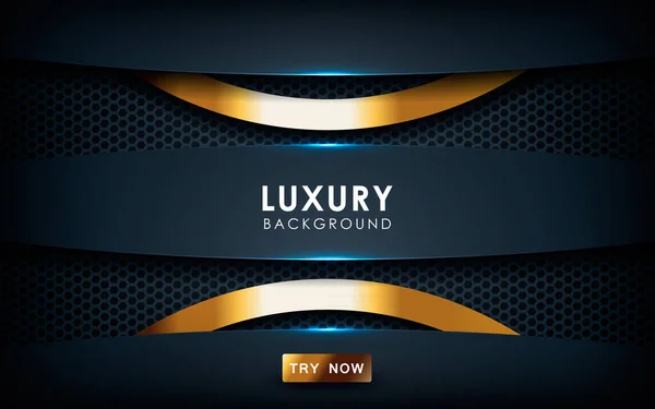 Black Overlap Background Vector Realistic Overlap Layer Hexagon Pattern Background Stock Vector ...