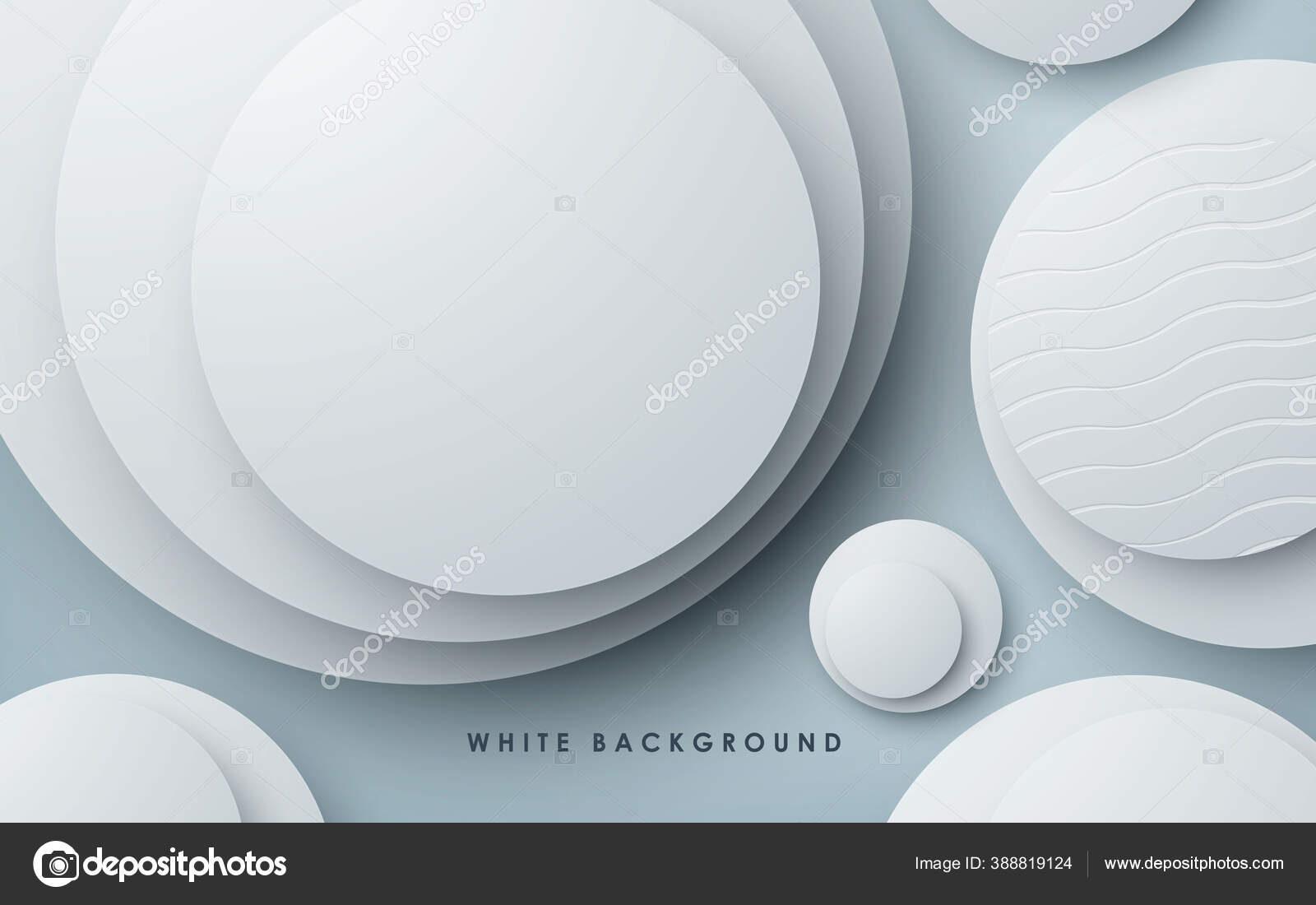 Modern Abstract White Background Texture Circle Shape Design Decoration ...