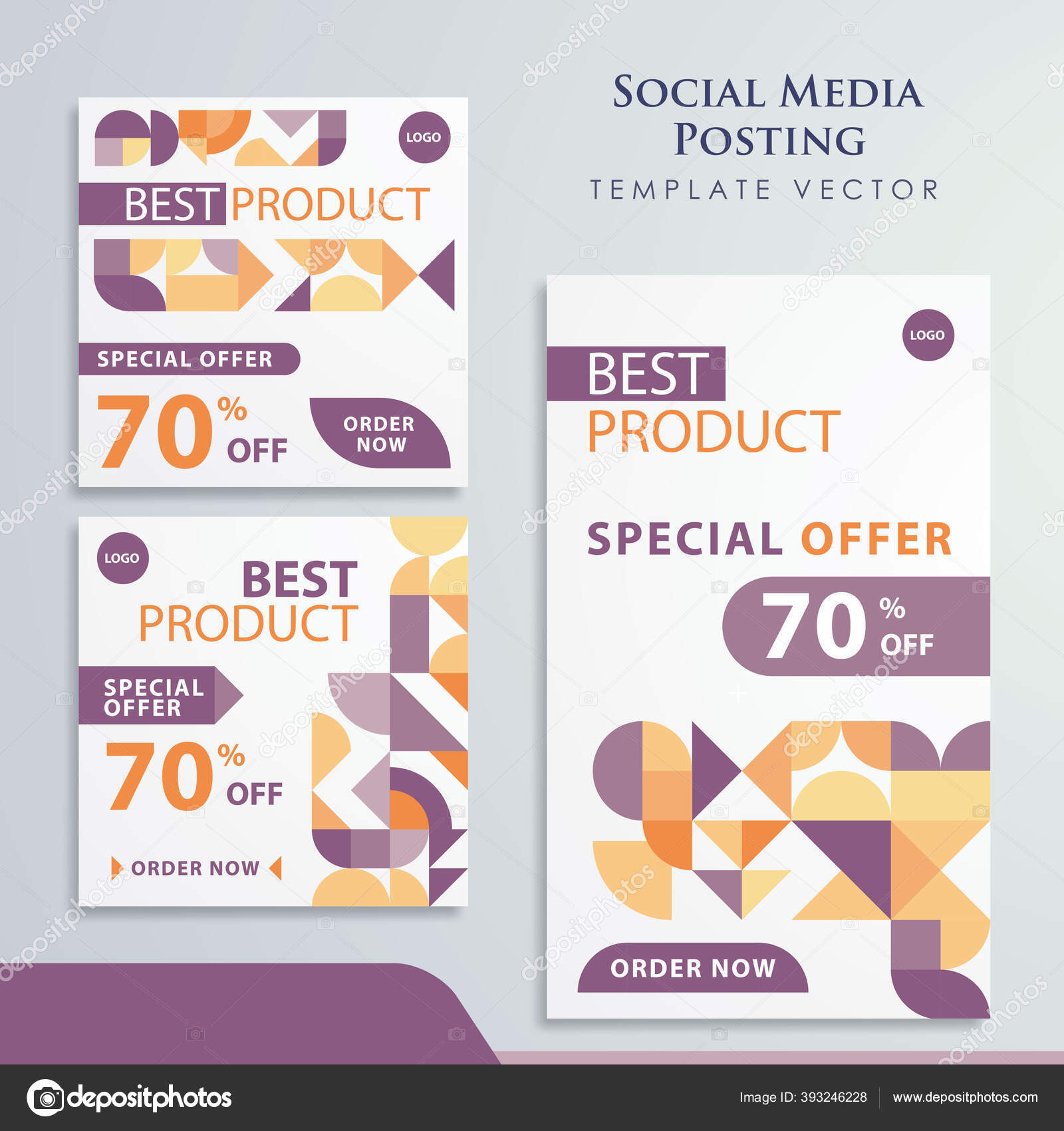 Editable Simple Retro Post Social Media Template Stock Vector by ...