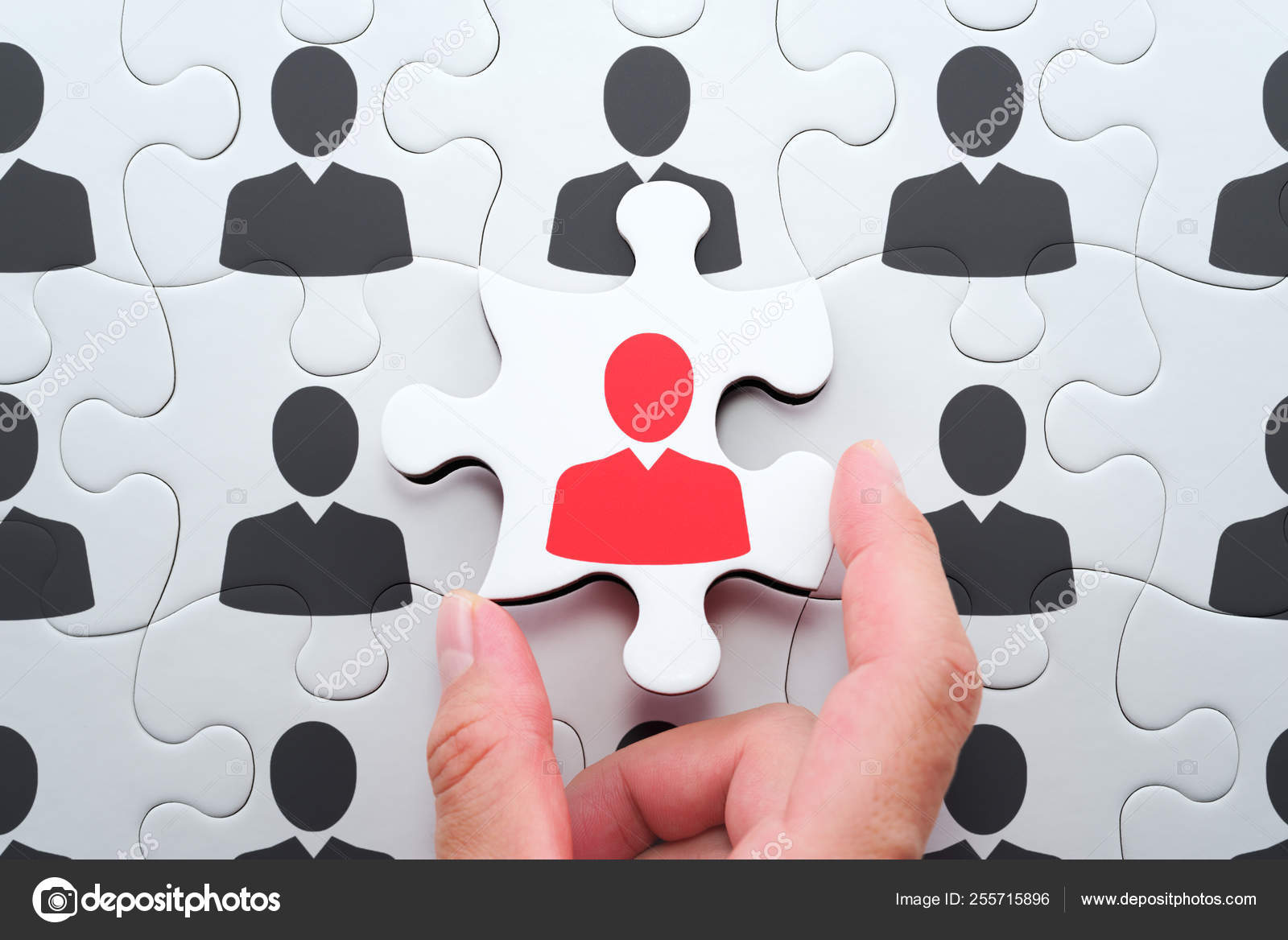 Human resource management and selecting leader concept. — Stock Photo ...