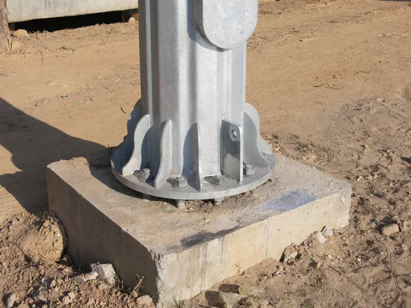 Concrete pole base Stock Photos, Royalty Free Concrete pole base Images ...