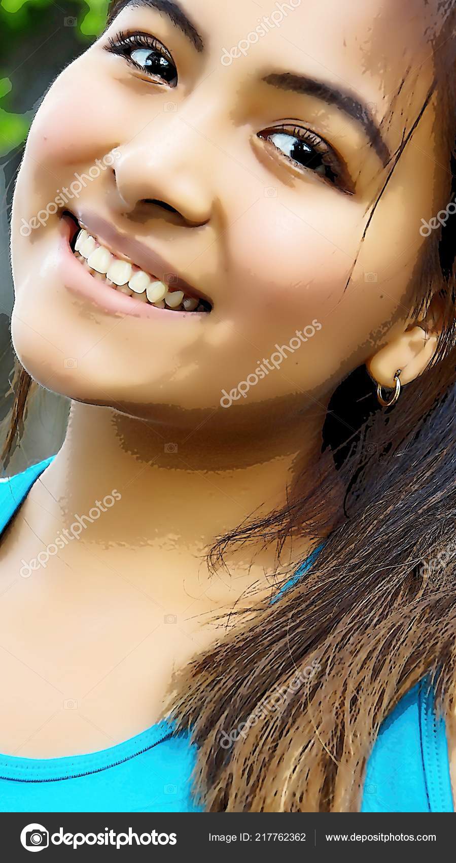 Cute Girl Smiling — Stock Photo © dtiberio #217762362