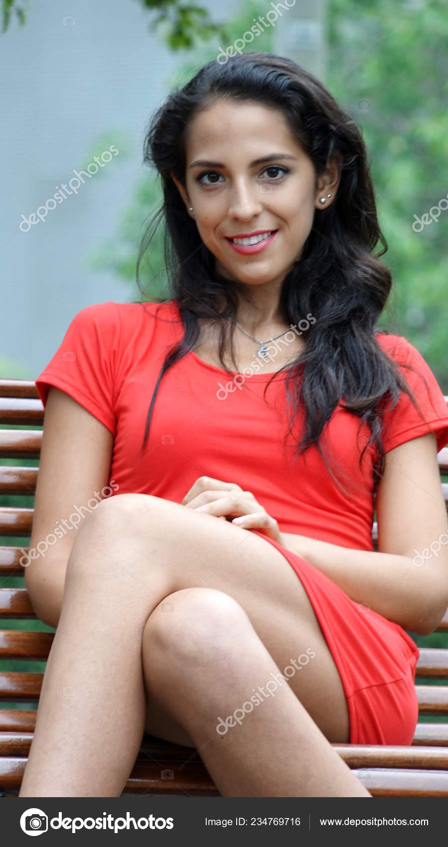Pretty Sitting Female — Stock Photo © dtiberio #234769716