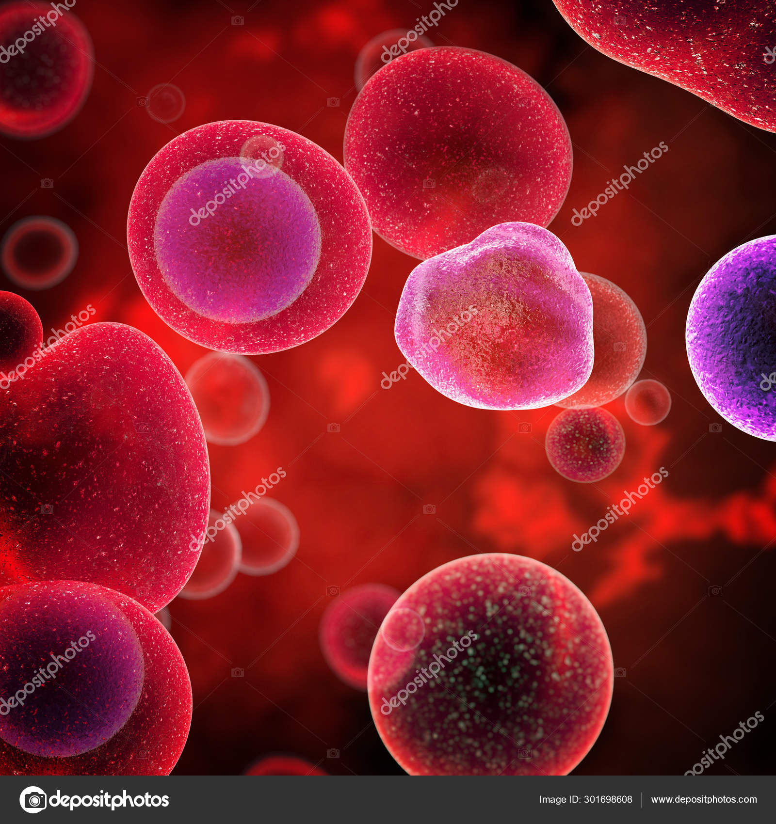 Cells Attacking Cancer Cells Illustration — Stock Photo © Giovanni ...
