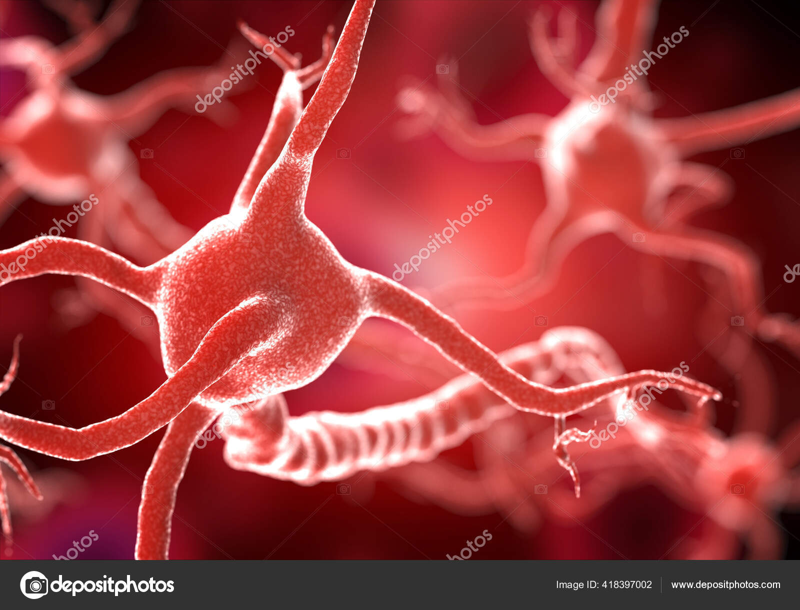 Active Nerve Cells Illustration Stock Photo by ©Giovanni_Cancemi 418397002