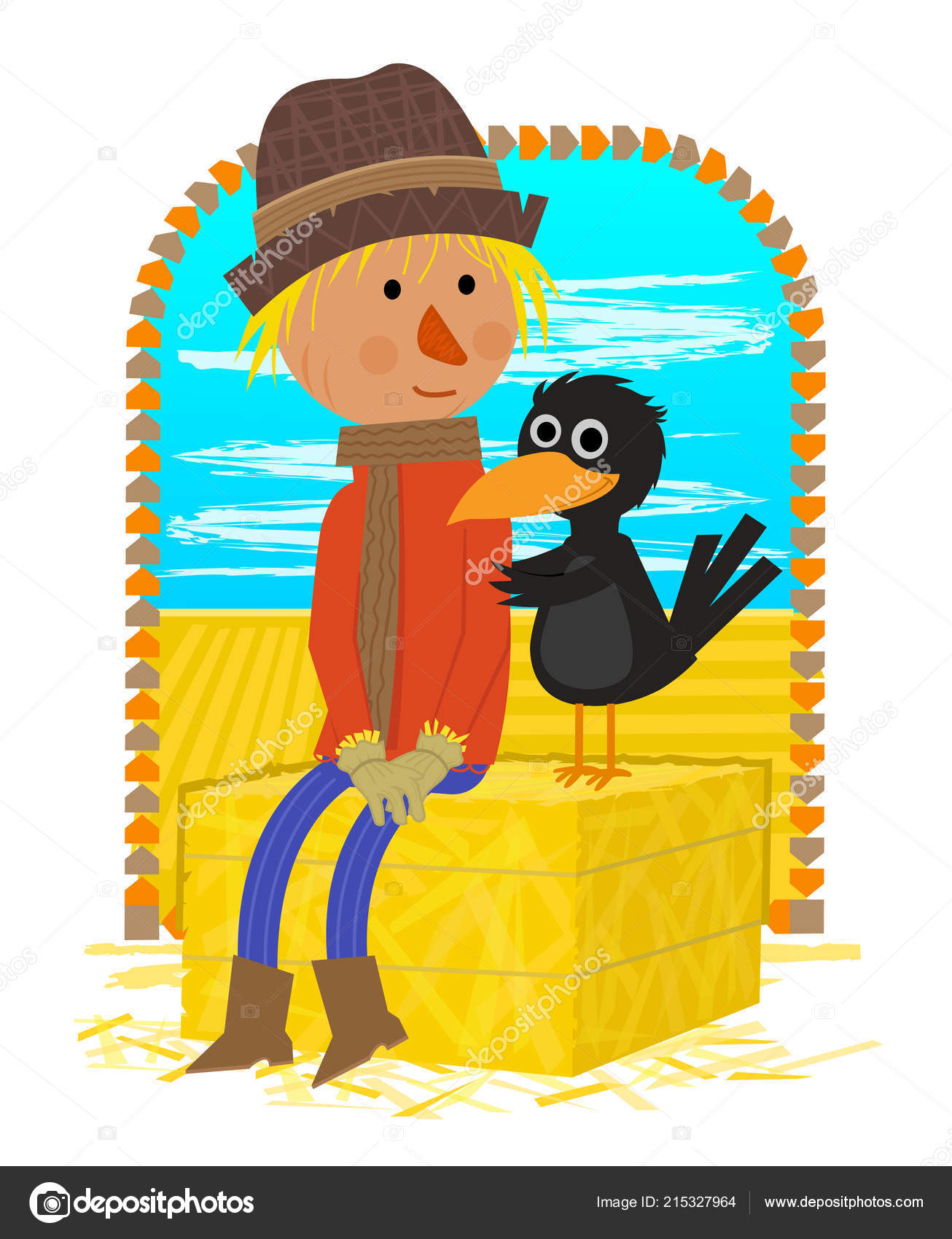 Cute Scarecrow Clip Art