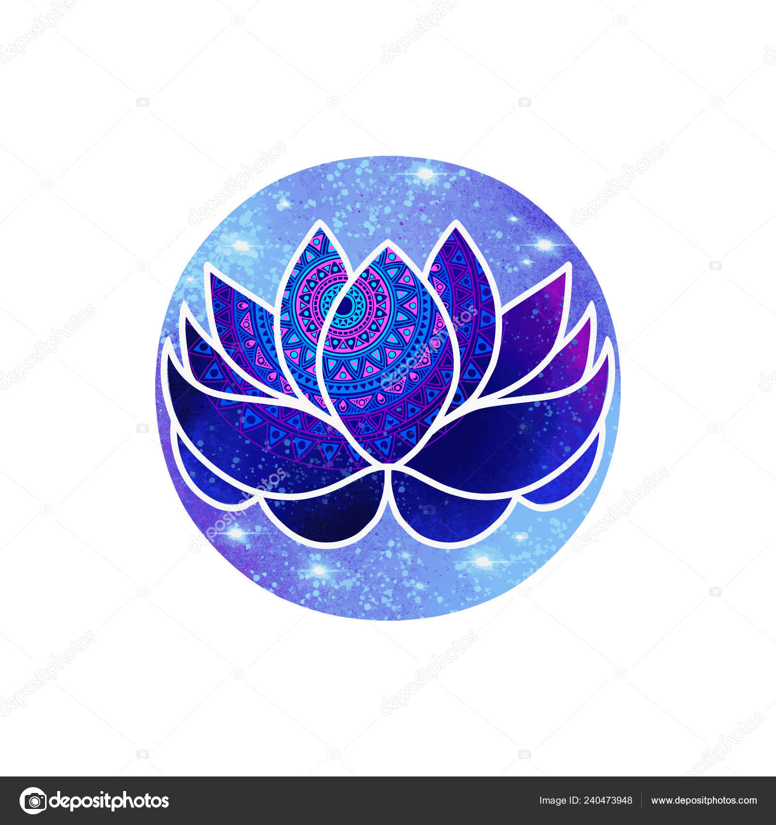 Lotus Vector Hand Drawn Illustration Stock Vector Image by ©mashmuh ...