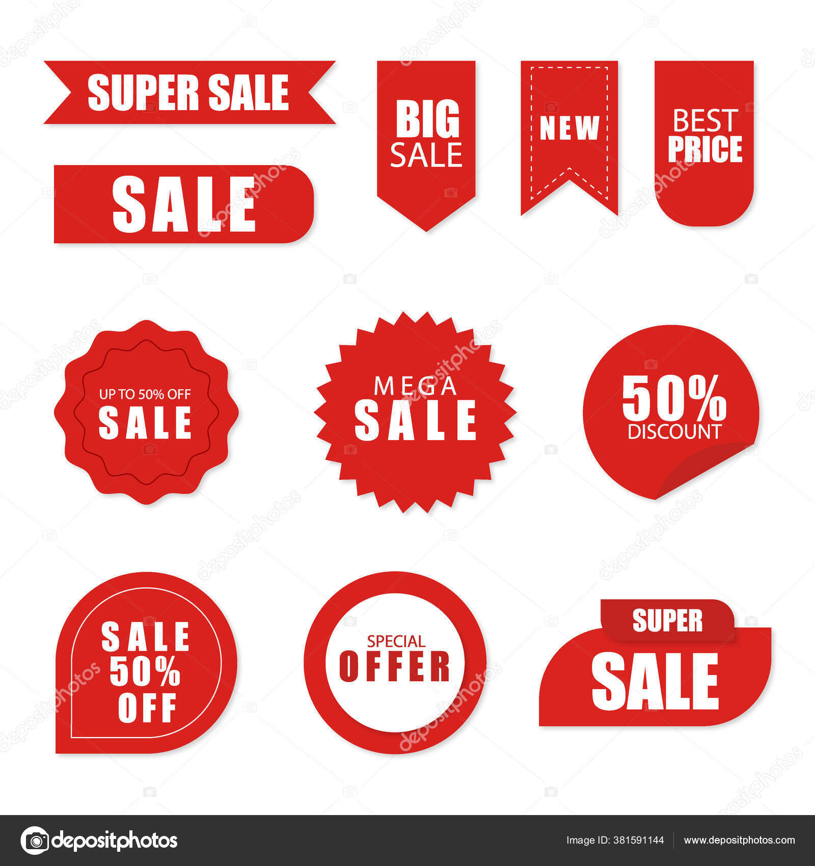Blank Sale Sticker