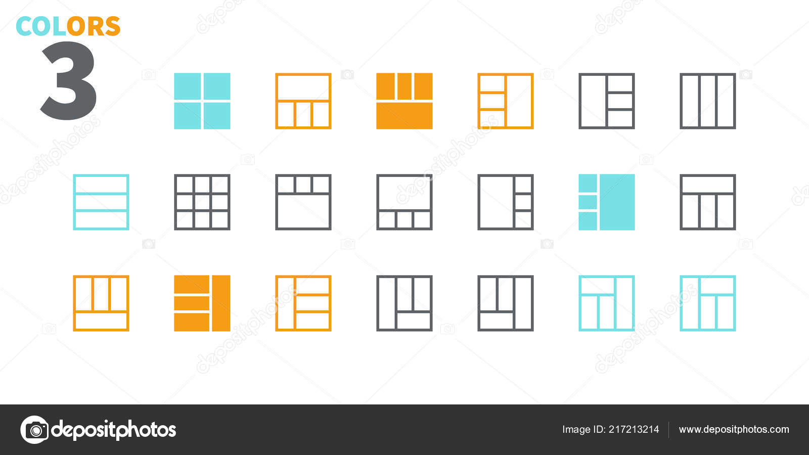 Layout Thin Line Icons Web Graphics Apps Editable Stroke Stock Vector Image by ©Palau83 #217213214
