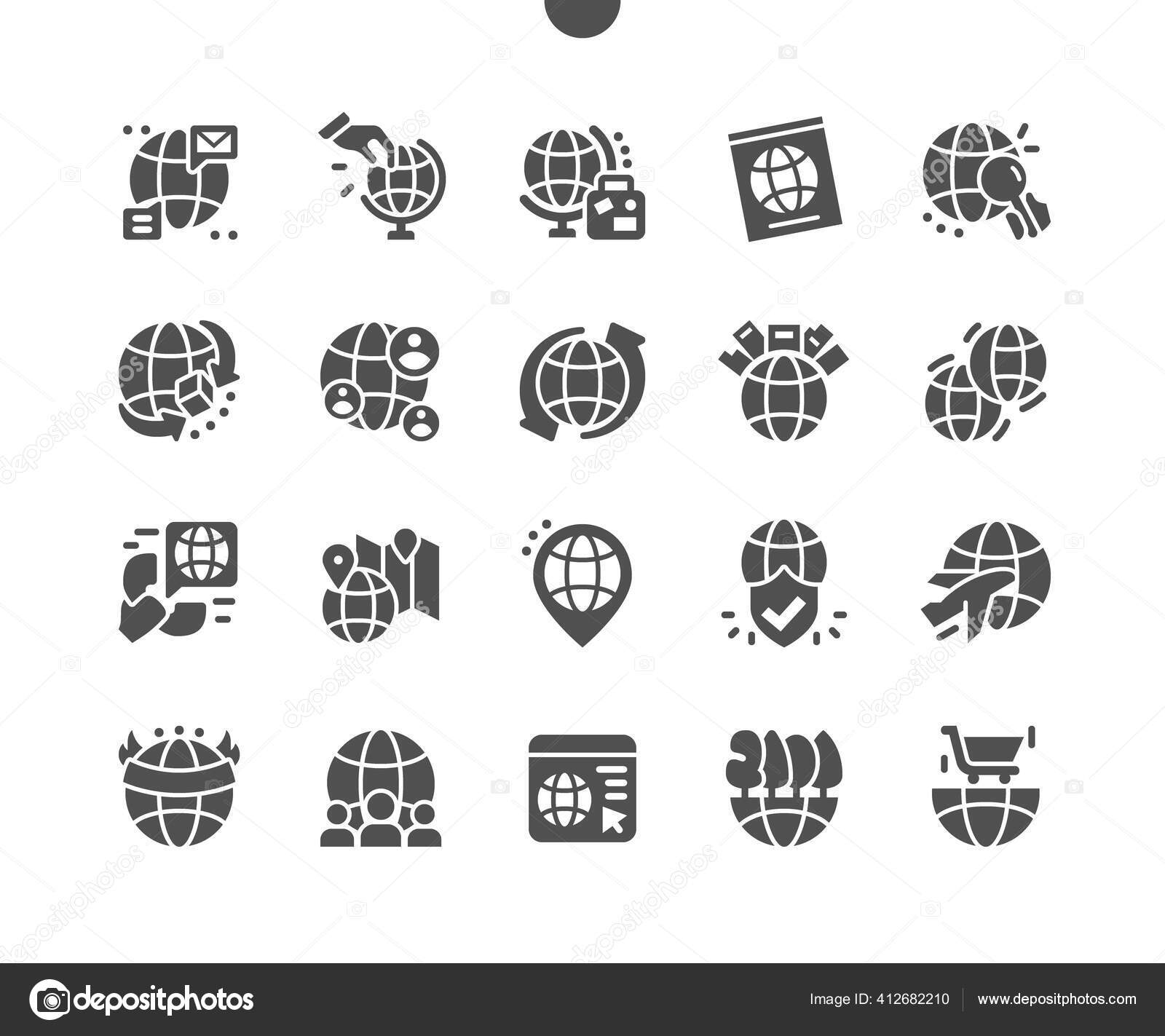 Globo y continentes. Planeta Tierra. Mapa del mundo. Comunicación ...