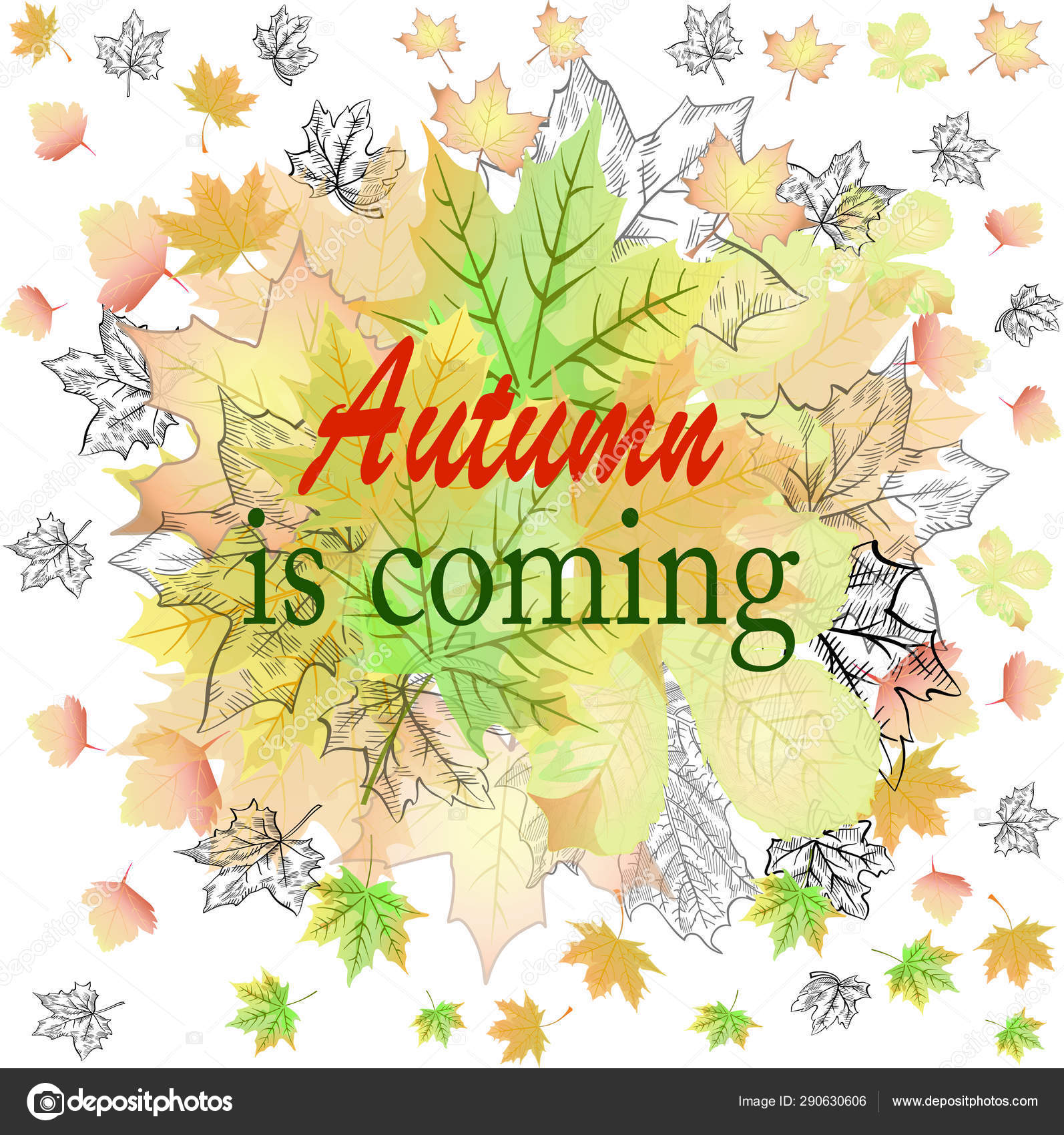 Autumn Approaching Banner Color Poster Background Poster Illustration ...