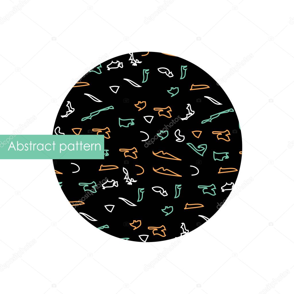 Patr n redondo con manchas multicolores. Ilustraci n vectorial 2024