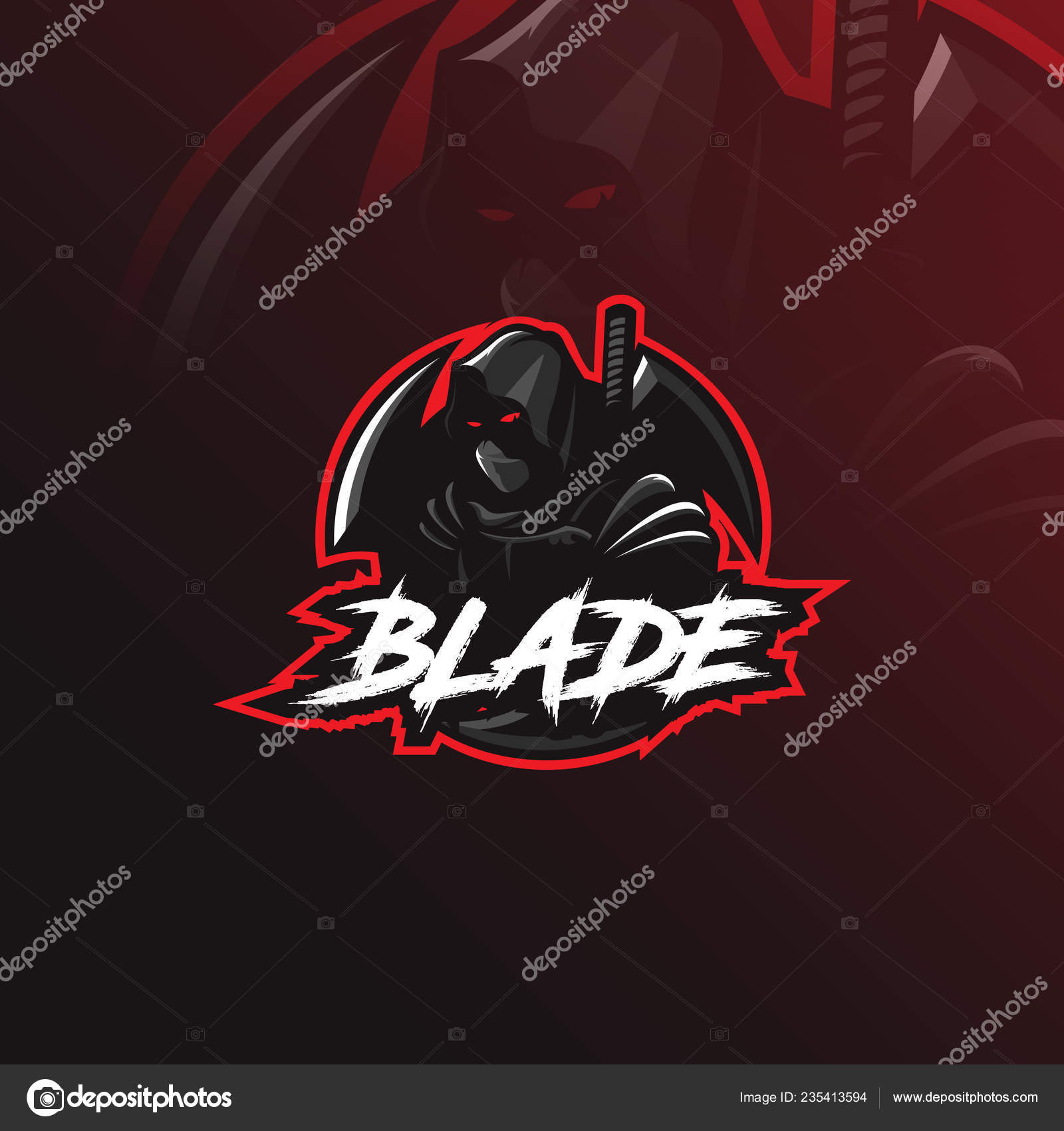 Assassin Vector Logo Design Mascot Modern Illustration Concept Style ...