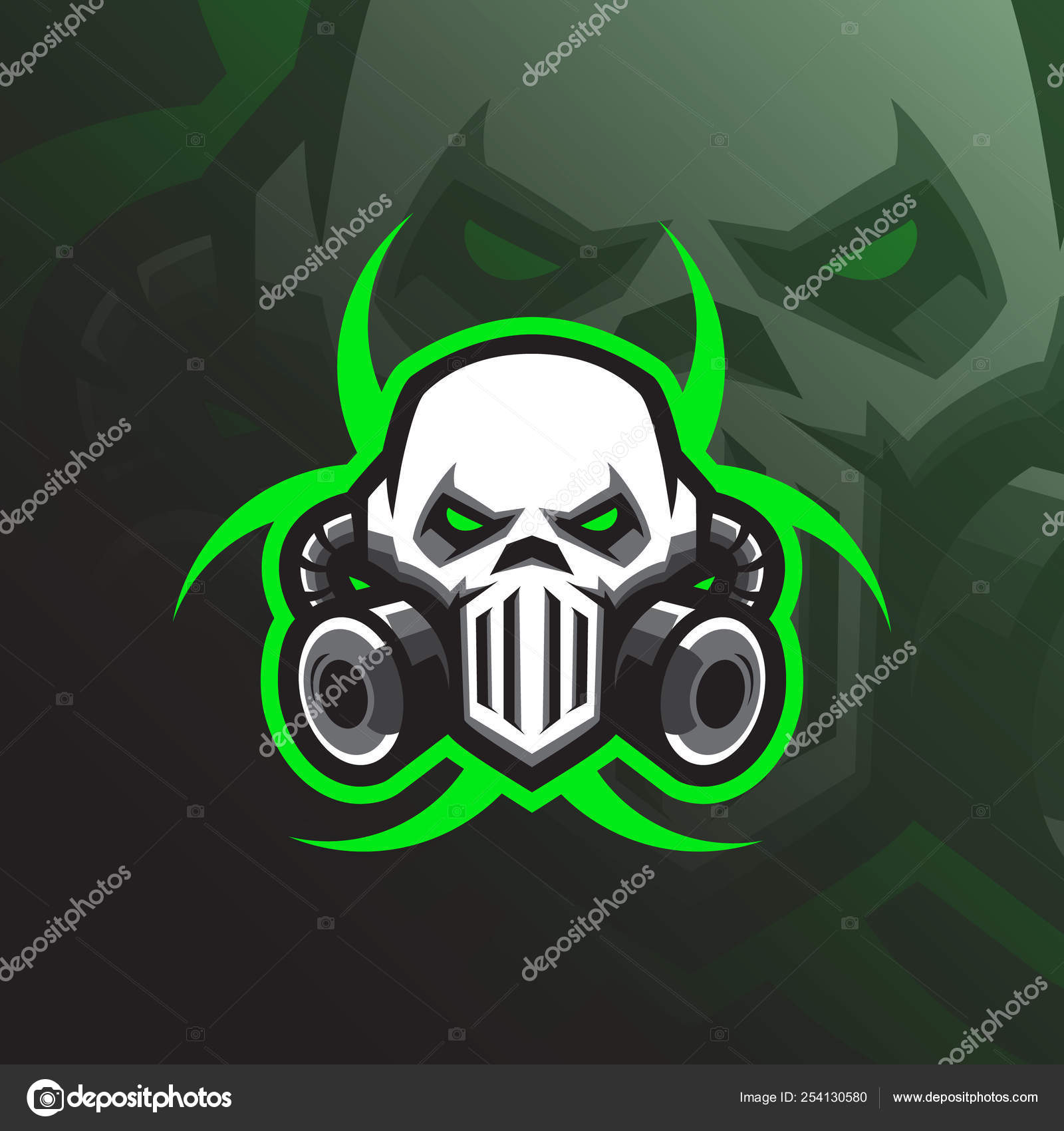 Toxic mascot logo | Toxic mascot logo design vector with modern ...