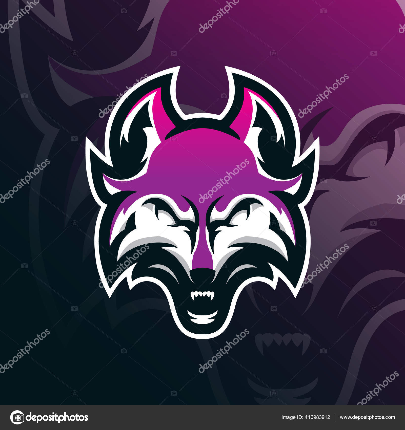 Purple Fox Logos