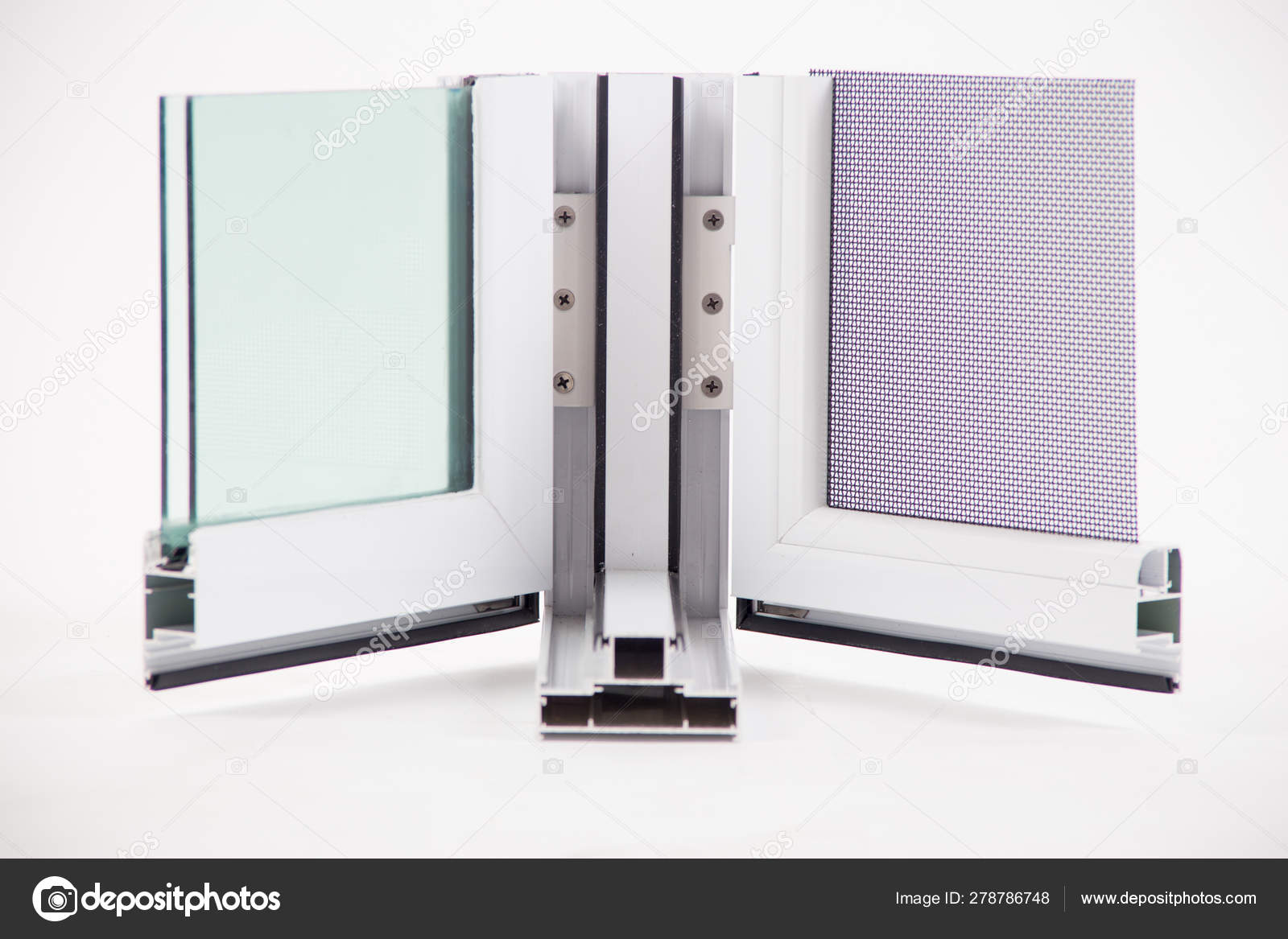 Cut Window Profile Metal Glass Insulation — Stock Photo © beverstudio ...