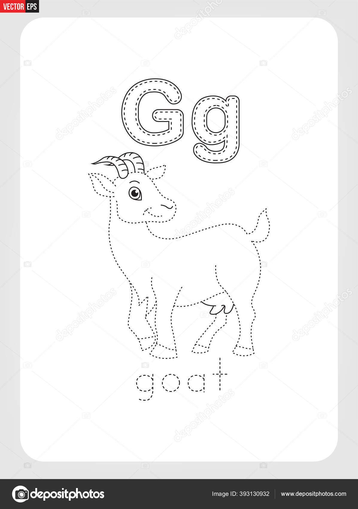 Alphabet Tracing Worksheet Exercises Kids Coloring Book Illustration ...