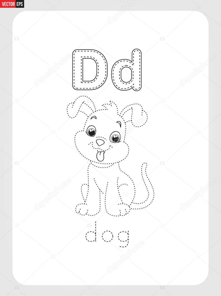 Hoja de trabajo del alfabeto A-Z Tracing, Ejercicios para niños - Libro ...