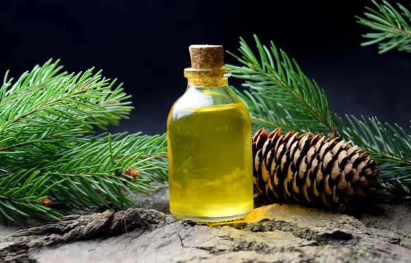 Spruce natural oil bio organic - Stock Image - Everypixel