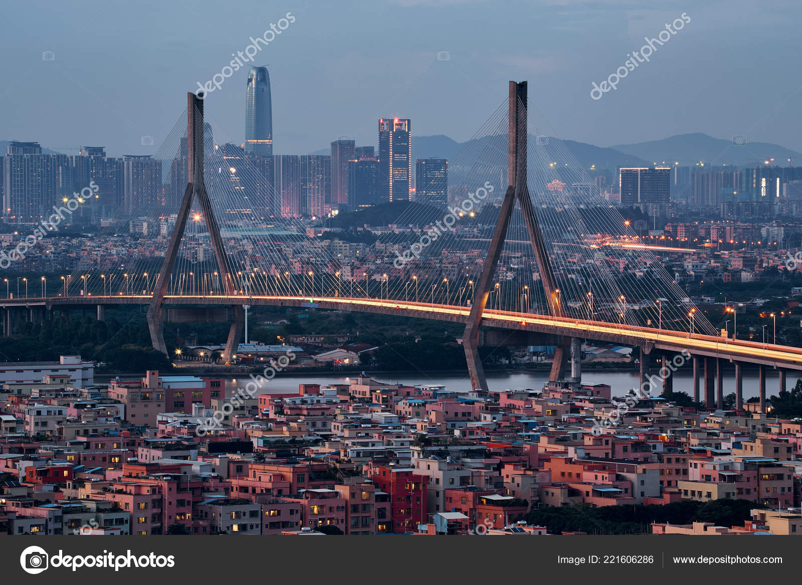 Bridge River Panyu District Guangzhou Guangdong Province China Stock Photo by ©v.dushenkovsky ...