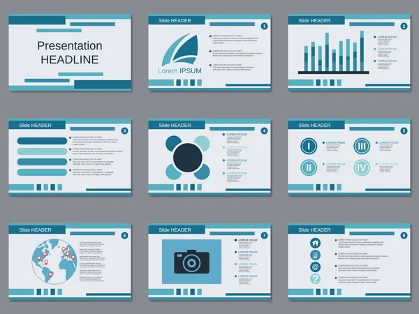 Slide show design Vector Art Stock Images | Depositphotos