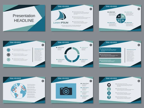 Slide show design Vector Art Stock Images | Depositphotos