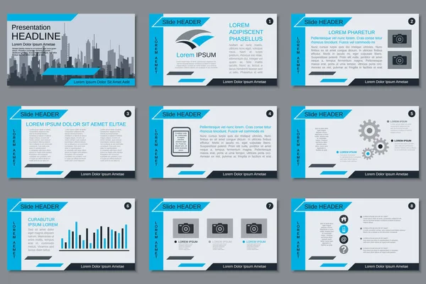 Presentación Profesional Negocios Presentación Diapositivas Plantilla Diseño Vectores Vector de ...