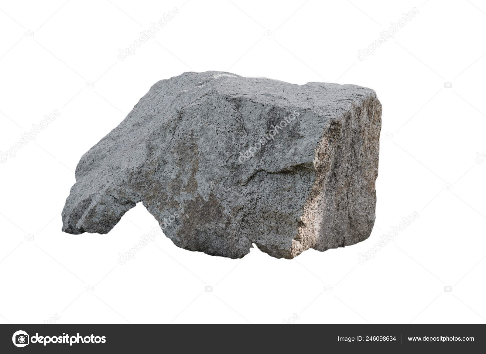 Big Granite Stone Isolated White Background Stock Photo by ©ratchanu_21 ...