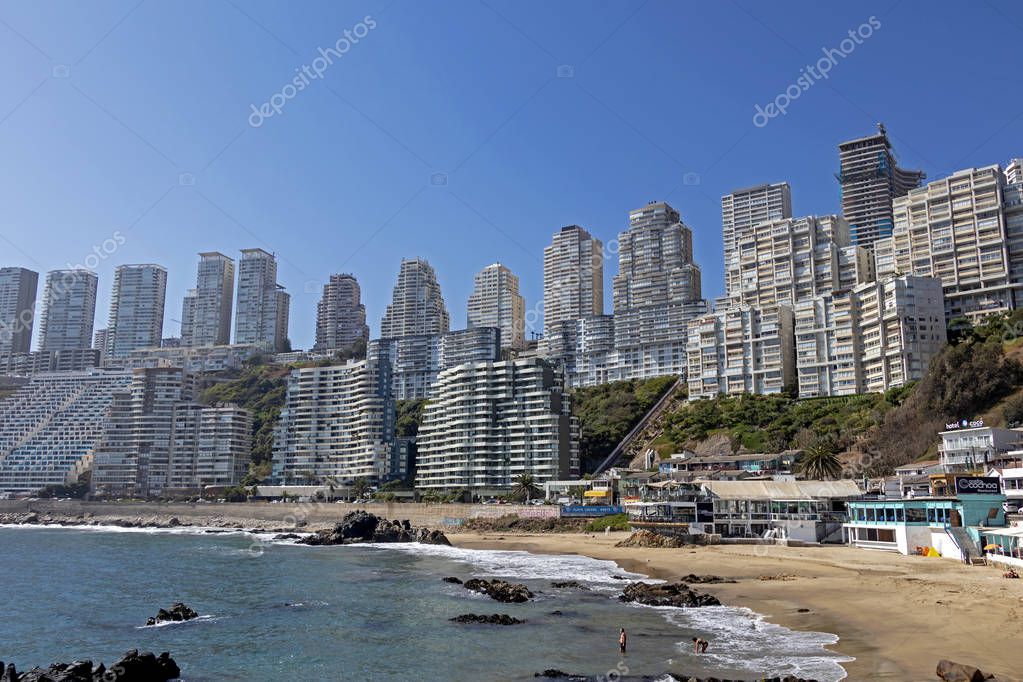 Concón: ciudad costera chilena ubicada en la costa del Pacífico en la ...