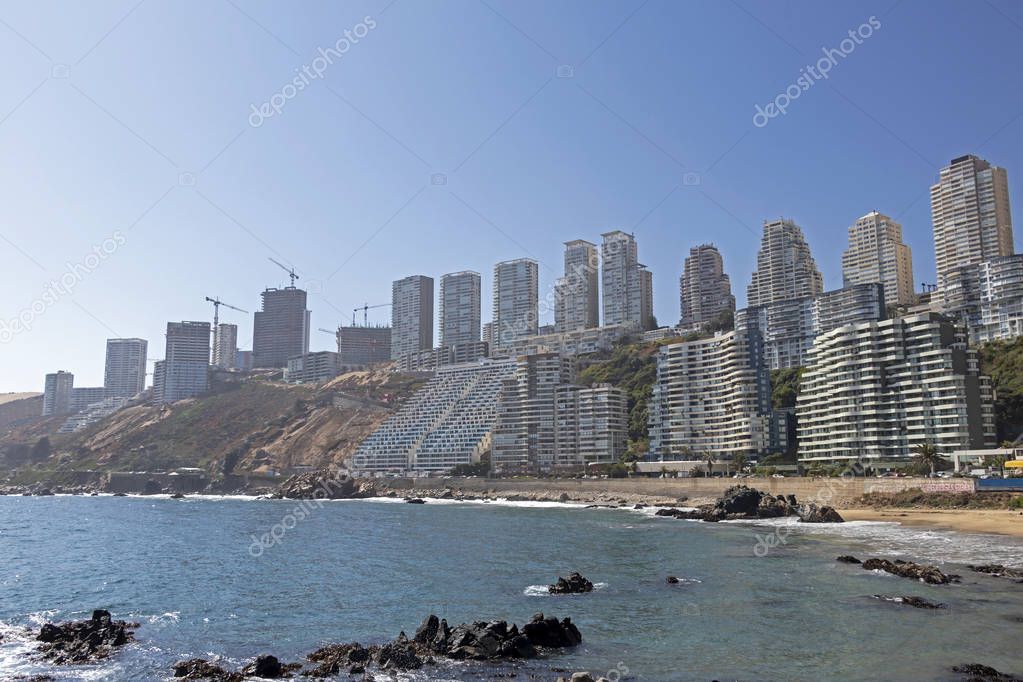 Concón: ciudad costera chilena ubicada en la costa del Pacífico en la ...