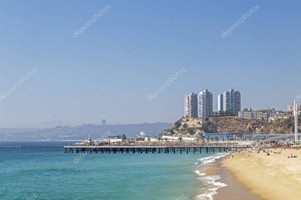 Concón: ciudad costera chilena ubicada en la costa del Pacífico en la ...