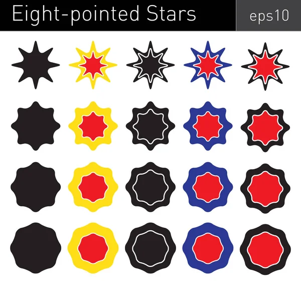 ᐈ Eight point star template stock vectors, Royalty Free eight pointed ...