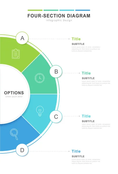 Four section Vector Art Stock Images | Depositphotos