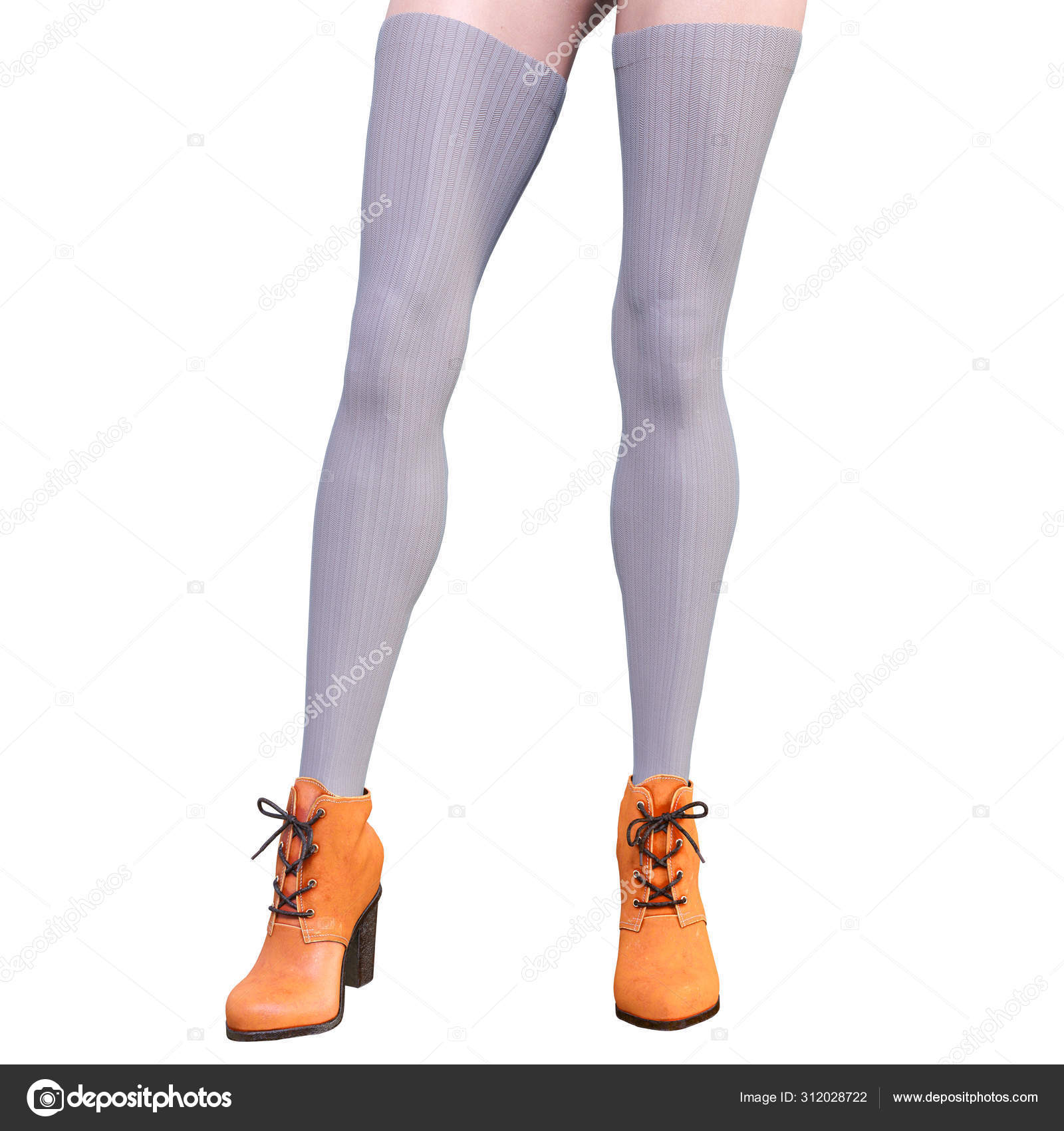 Beautiful female legs woolen leggings and half-beads. — Stock Photo ...