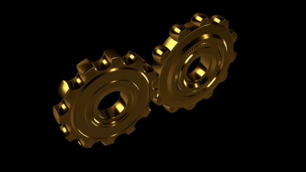 Gears twisting — Stock Video © dbajurin #40300781