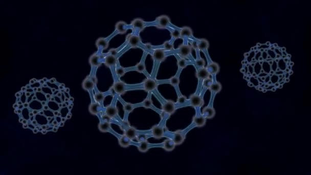 Animation Molecule Carbon Atoms — Stock Video © Tschub #234569660