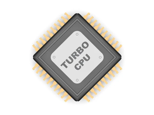 La imagen de CPU negro, contacto de oro, placa de plata y texto de ...