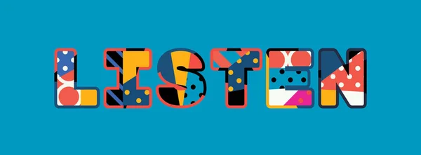 Word Stem Concept Written Colorful Abstract Typography Vector Eps ...