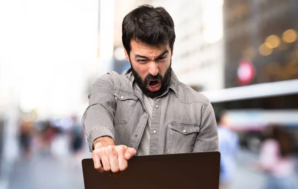 Man angry computer Stock Photos, Royalty Free Man angry computer Images ...
