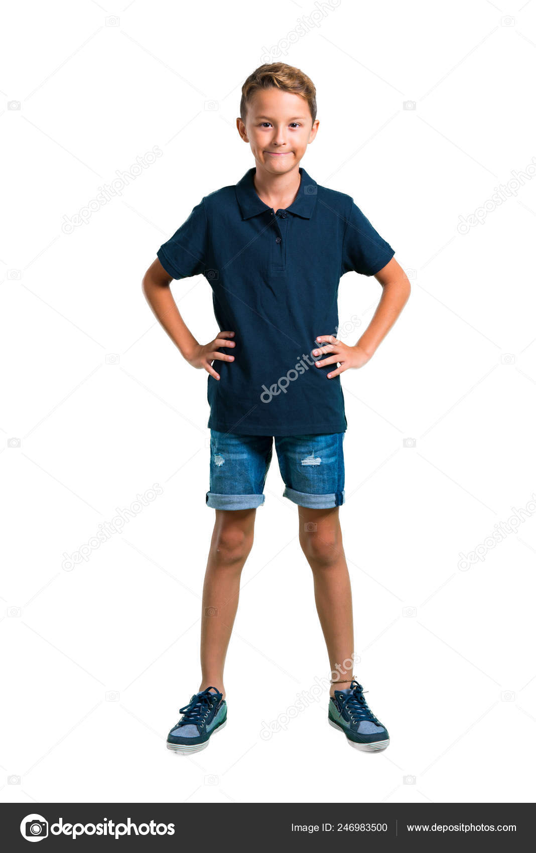 Kid Looking Up Full Body