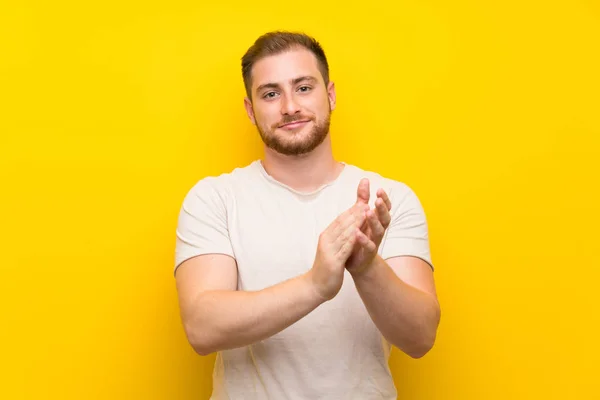 Guy yellow background Stock Photos, Royalty Free Guy yellow background ...